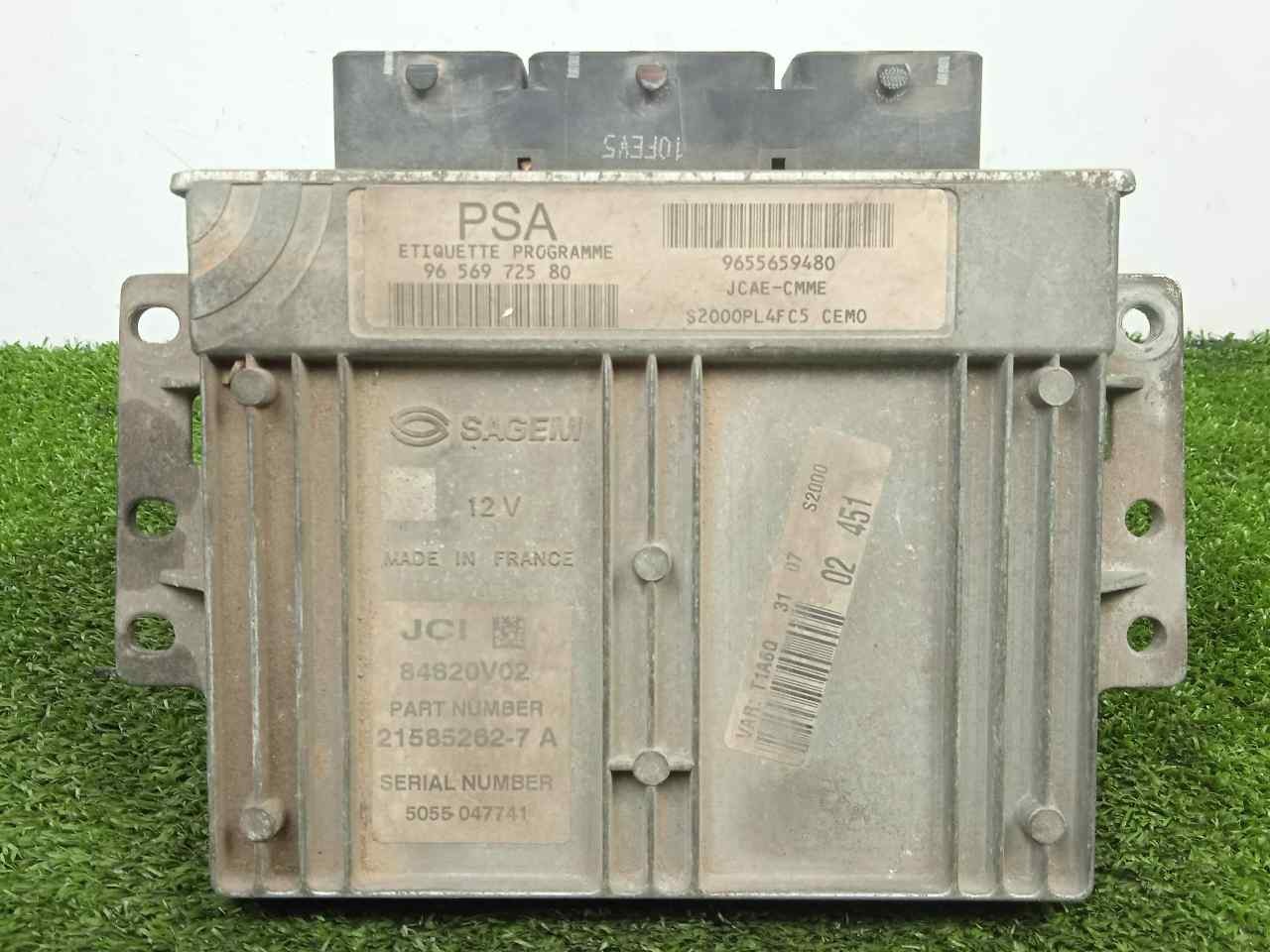 9656972580 - 9655659480 - 215852627A - 84820V02 - S2000 ECU ENGINE ...